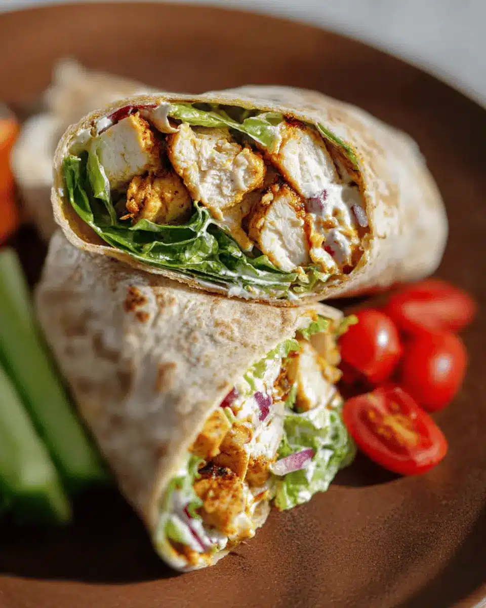 Honey Mustard Chicken Wrap - Mom Foodies