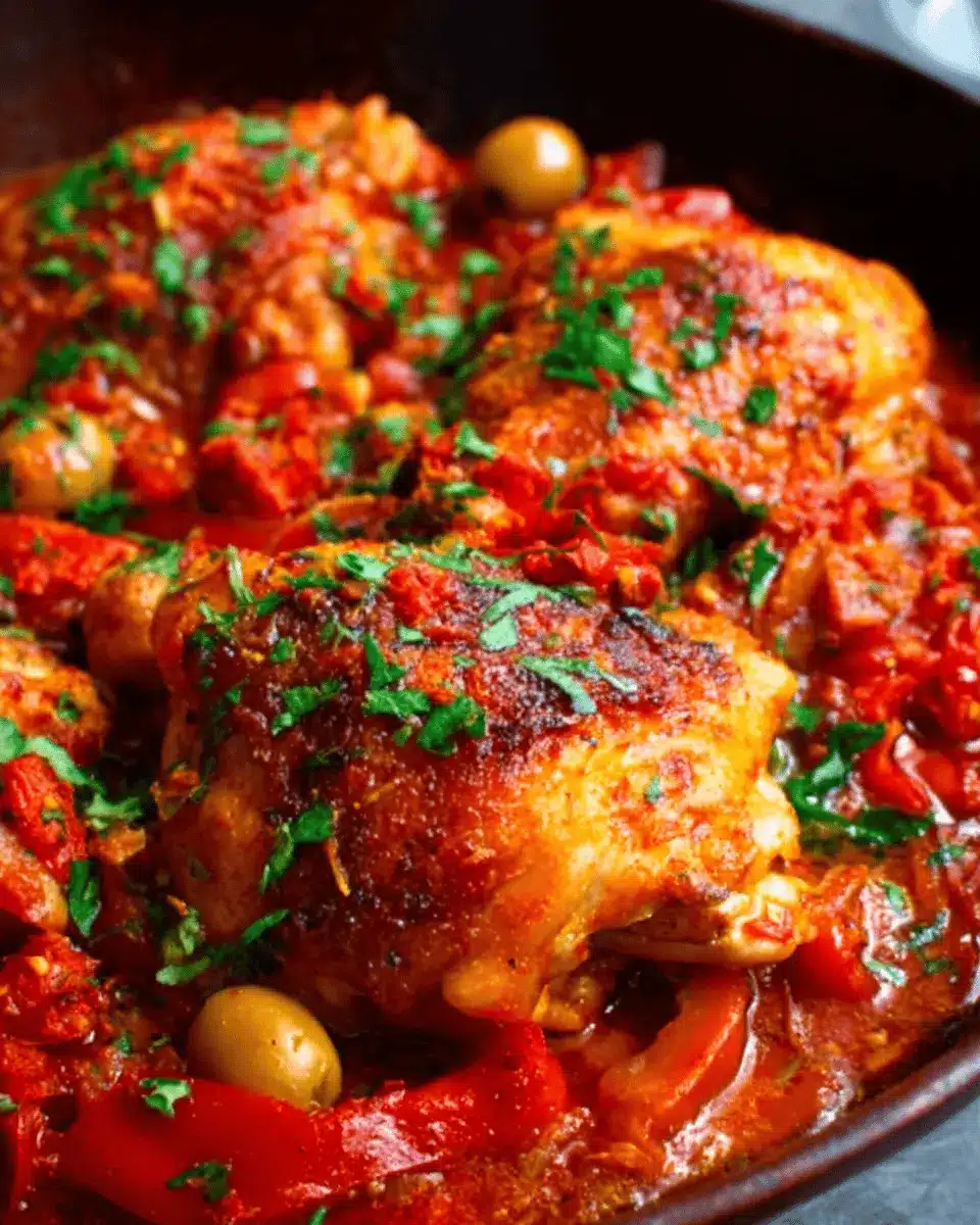 Spanish Chicken in Bravas Sauce - Mom Foodies